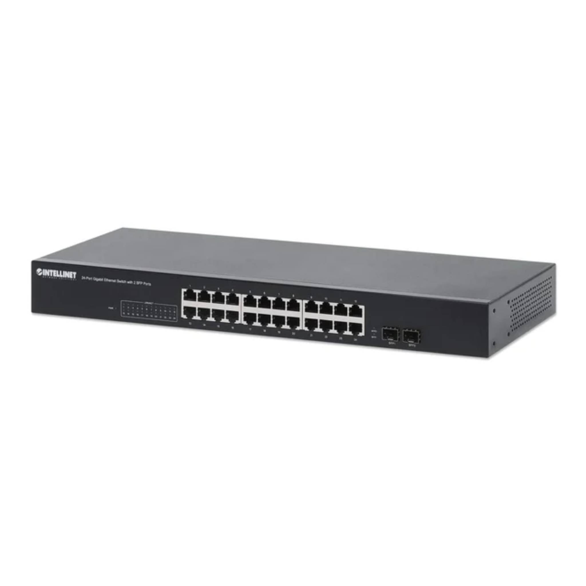24-Port Gigabit Ethernet Switch with 2 SFP Ports