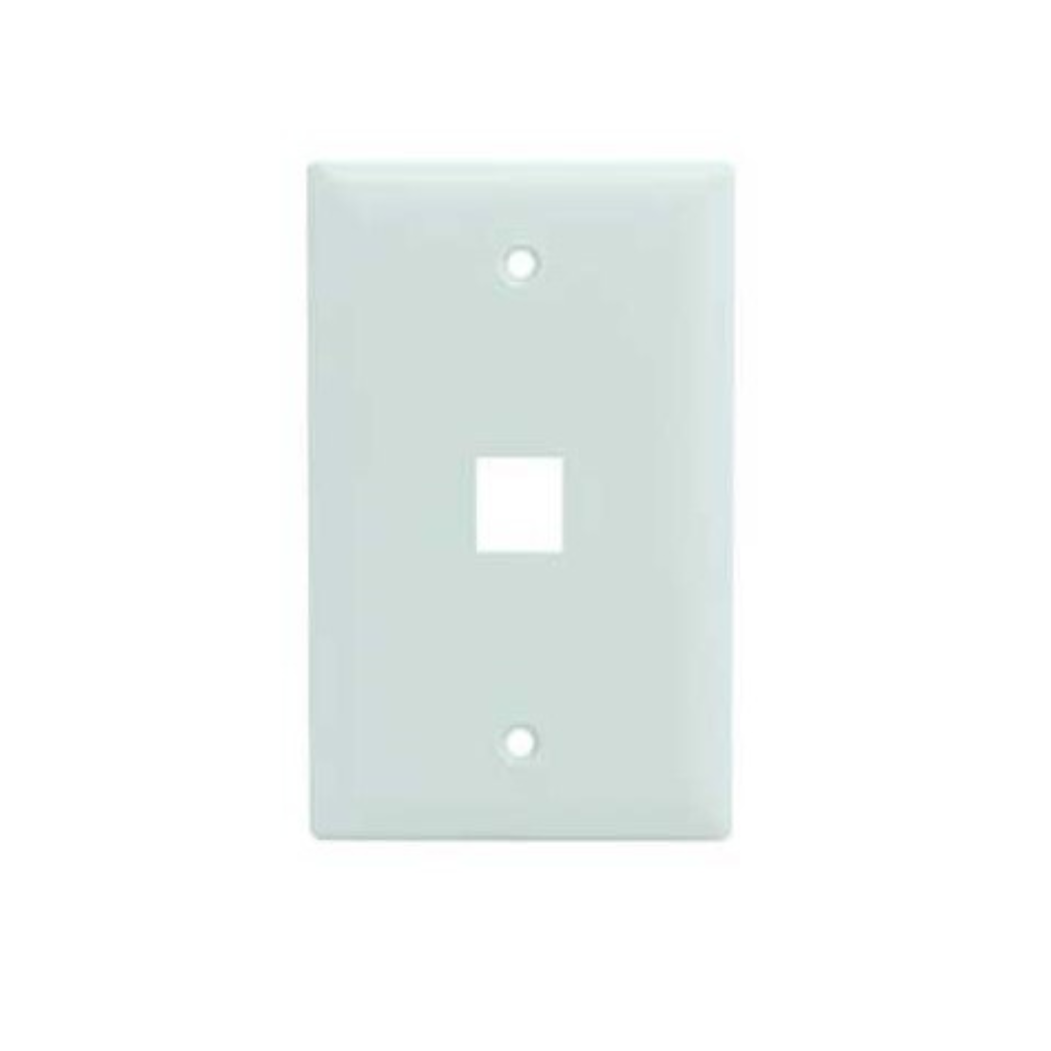 Wavenet 1-Port Single Gang Flush Style Faceplate White 25-Pack