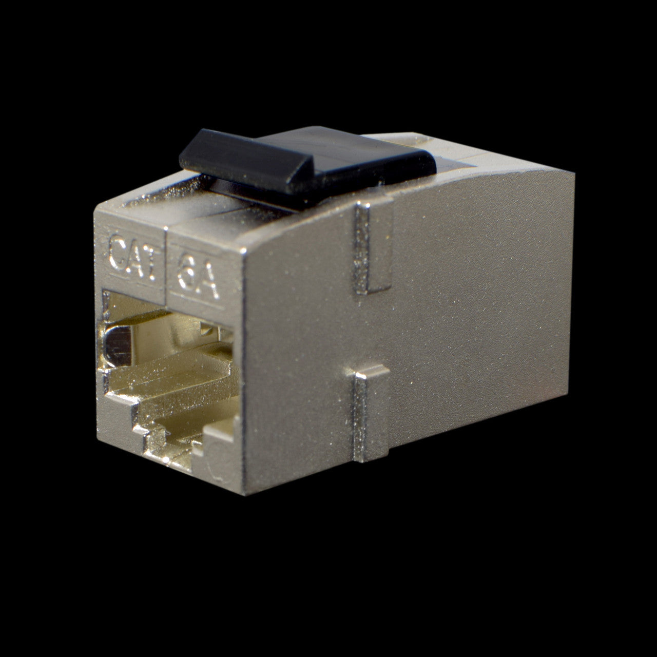 Cat6A Shielded Feedthrough Coupler Keystone Insert