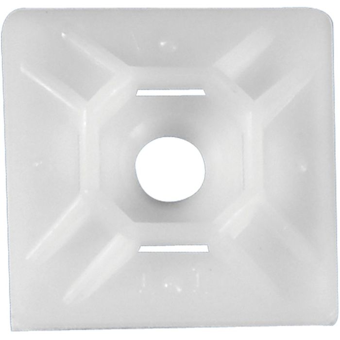 Greenlite Adhesive 1X1 Mounting Base for Cable Ties, 100 pack, Black